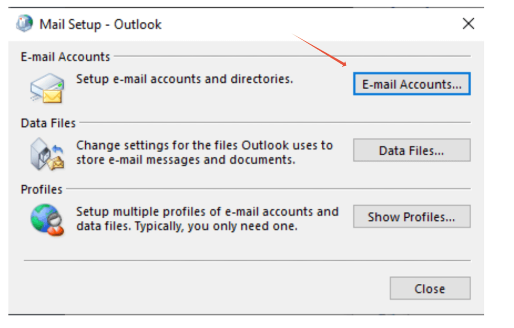 Add An Email Account to Outlook Via Control Panel (Windows) - Web2Web